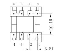 China Wurth 750370423 Compatible LINK-PP LPA0821PNL Single Port 8 PIN Lan Transformer Modules for sale