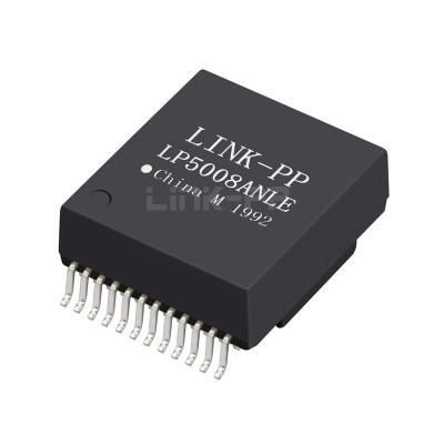 China Pulse HX5008FNL Compatible LINK-PP LP5008ANLE 10/100/1000 Base-T Single Port SMD 24 PIN Telecom Transformer for sale