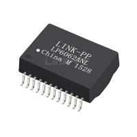 China LP6062ANL Single Port 10/100/1000 BASE-T PoE+ 24 Pin Lan Magnetic Transformer for sale