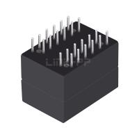 China LP82460PNL Single Port 10/100/1000 BASE-T Gigabit Ethernet Transformer THT 24 Pin for sale