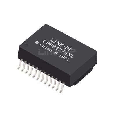 China LP82477ANL Single Port 1000 BASE-T SMT 24 Pin Lan Transformer Modules for sale