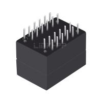 China LP82487PNL Single Port 1000 BASE-T DIP PoE+ 24 Pin Telecom Transformer Modules for sale