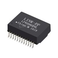 China Hanrun HY602403 Compatible LINK-PP LP6096ANL 1000 Base-T Single Port SMD 24 PIN PoE+ Ethernet Lan Transformer for sale