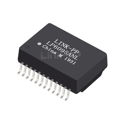 China LP6095ANL Single Port 1000 BASE-T PoE+ Lan Transformer Modules 24 Pin SMD for sale
