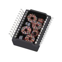 China LP6095ANL Single Port 1000 BASE-T PoE+ Lan Transformer Modules 24 Pin SMD for sale