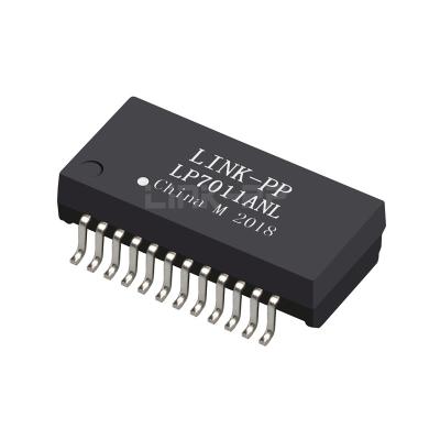 China X Multiple XF-GH-002 Compatible LINK-PP LP7011ANL 10G Base-T Single Port SMD 24 PIN Low Profile PoE Lan Magnetics for sale
