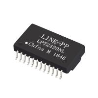 China LP72420NL 10G Base-T Single Port  24 PIN SMD POE+ Lan Transformer Modules for sale