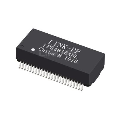 China Hanrun HR664851E Compatible LINK-PP LP84816ANL 10/100/1000 Base-T Dual Port SMD 48PIN Telecom Ethernet Lan Magnetics for sale