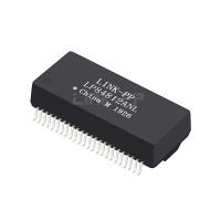China LP84812ANL 10/100 Base -T Dual Port PoE+ 48 Pin Ethernet Transformer Modules for sale
