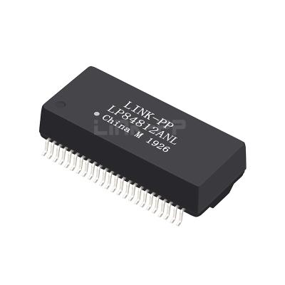 China LP84812ANL 10/100 Base -T Dual Port PoE+ 48 Pin Ethernet Transformer Modules for sale