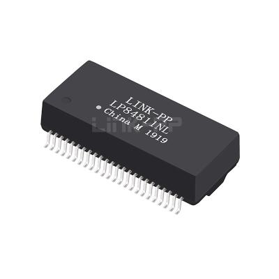 China Transformer UTG48C10 Compatible LINK-PP LP84811NL 10/100/1000 Base-T Dual Port SMD 48PIN Telecom Ethernet Lan Magnetics for sale