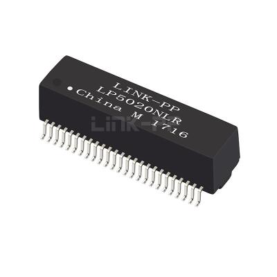 China XFMRS XFGIB1008A Compatible LINK-PP LP5020NLR 10/100/1000 Base-T Dual Port SMD 50PIN Transformer Modules for sale