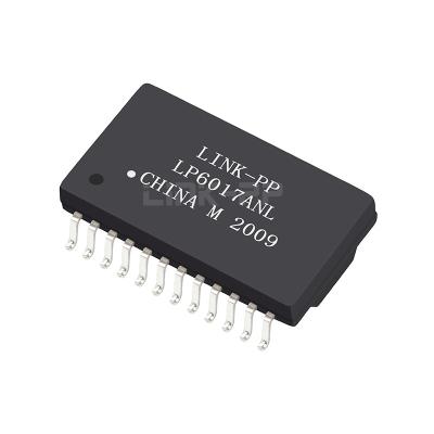 China LP6017ANL 5G Base-T Single Port SMD 24 Pin Low Profile Lan Transformer Magnetic Modules for sale
