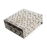 China 2170286-1 PRESS FIT SFP 2X4 Cage Assembly with Integrated Connector for sale