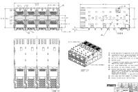 China 1658390-2 2x4 Port 160 P SFP Cage Assembly PRESS FIT EMI Springs Through Hole for sale