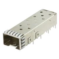 China 2110304-1 SFP+ 1x1 Cage Assembly Solder Tail for sale