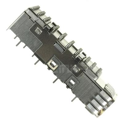China 2007193-1 SFP+ Cage Solder Through Hole Right Angle for sale