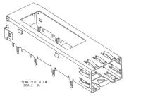 China 2227316-1 SFP Cage 1 Port 4GB/S Press-Fit Through Hole Without Light Pipe for sale