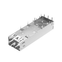 China LP11ACS2000 SFP 1x1 Cage With EMI Spring Finger for sale