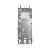 China LP11ACS2000 SFP 1x1 Cage With EMI Spring Finger for sale