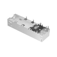 China LP11AC02000 1x1 Port SFP Cage Press-Fit Through Hole With EMI Spring Finger for sale