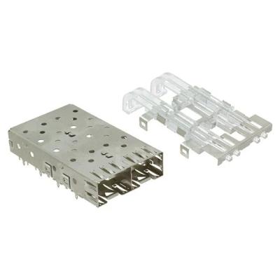 China 1761007-2  SFP 1X2 CAGE 4 Gb/s EMI Springs With Lightpipe for sale