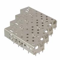 China TE 2170167-1 SFP Cage Ganged (1x4) Connector Press-Fit Through Hole External Springs 4 Gb/s for sale