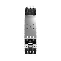 China LP21AC01101 2x1 Port SFP Cage Connector With Outer/Inner LightPipe for sale