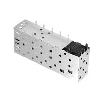 China LINK-PP LP21AC01201 SFP 2x1 Cage Connector With Inner LightPipe for sale