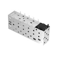 China LINK-PP LP21AC02001 SFP 2x1 Cage Connector Press-Fit Through Hole, Right Angle for sale