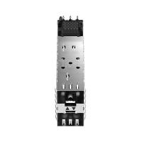 China LP21AC02201 2x1 Port SFP Cage Connector Press-Fit With Inner LightPipe for sale
