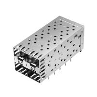 China LINK-PP LP22AC01201 SFP 2x2 Cage Connector Press-Fit With Inner Light Pipe for sale
