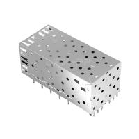 China LINK-PP LP22AC01201 SFP 2x2 Cage Connector Press-Fit With Inner Light Pipe for sale