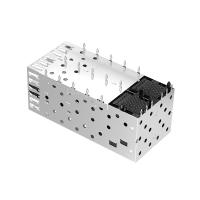 China LINK-PP LP22AC01201 SFP 2x2 Cage Connector Press-Fit With Inner Light Pipe for sale