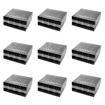 China SFP0-3027-L 5GB/S 2X4 Ports SFP Cage&Connector Without Leds for sale