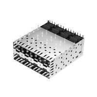 China LINK-PP LP24AC01001 2x4 Port SFP Cage Connector Without LightPipe for sale