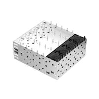 China LINK-PP LP24AC01001 2x4 Port SFP Cage Connector Without LightPipe for sale