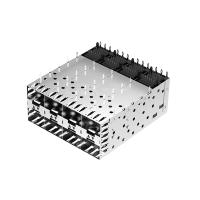 China LINK-PP LP24AC01201 SFP 2x4 Cage Connector With Inner LightPipe for sale