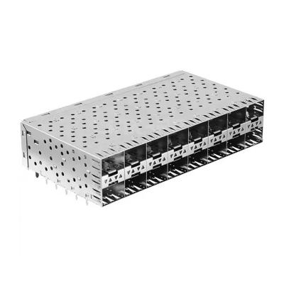 China SFP0-3000-L 2X8 Ports 5GB/S SFP Cage & Connector WITH LIGHT PIPES NPB for sale
