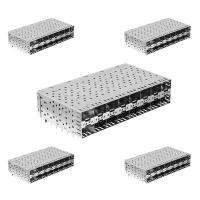 China SFP0-3000-L 2X8 Ports 5GB/S SFP Cage & Connector WITH LIGHT PIPES NPB for sale