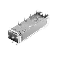 China LP11BC02200 SFP+ 1x1 Cage Press-Fit With Light Pipe for sale