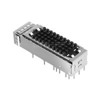 China LP11BCS2030 SFP+ 1x1 Cage With Heat Sink Sorder Through Hole, Right Angle for sale