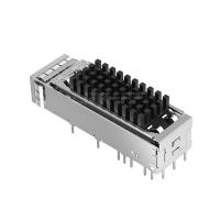China LP11BCS2050 SFP+ 1x1 Cage With Heat Sink Solder Through Hole for sale