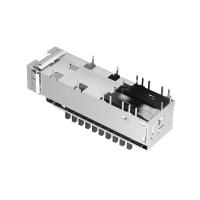 China LP11BCS2050 SFP+ 1x1 Cage With Heat Sink Solder Through Hole for sale