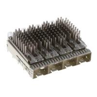 China TE 2198233-4 SFP+ Cage Ganged (1 x 4) With Heat Sink 16 Gb/s Included Lightpipe for sale