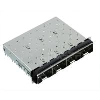 China TE 2057162-1 SFP+ Cage Ganged (1 x 4) Connector 16 Gb/s Right Angle for sale