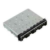 China TE 2057353-1 SFP+ Cage Ganged (1 x 4) Connector 16 Gb/s Elastomeric Gasket for sale