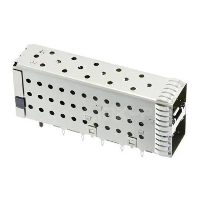 China 1-2007492-8 SFP+ Cage Assembly 2x1 Port With Integrated Connector 16 Gb/s for sale
