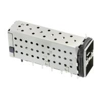 China 2007538-5 SFP+ Cage Assembly 2x1 Port With Integrated Connector 16 Gb/s Included Lightpipe for sale