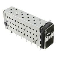 China TE 2007538-6 SFP+ Receptacle with Cage Ganged (2x1) Connector Elastomeric Gasket 16 Gb/s for sale